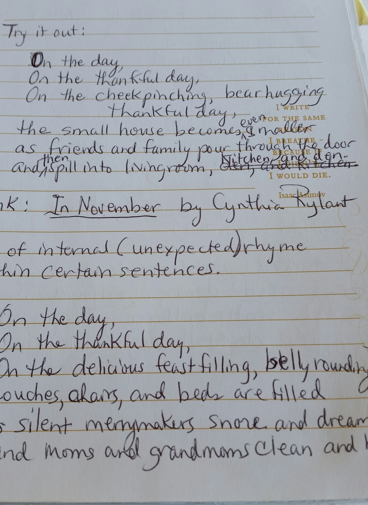 Teacher to Teacher: Mining Your Writer’s Notebook | write.share.connect